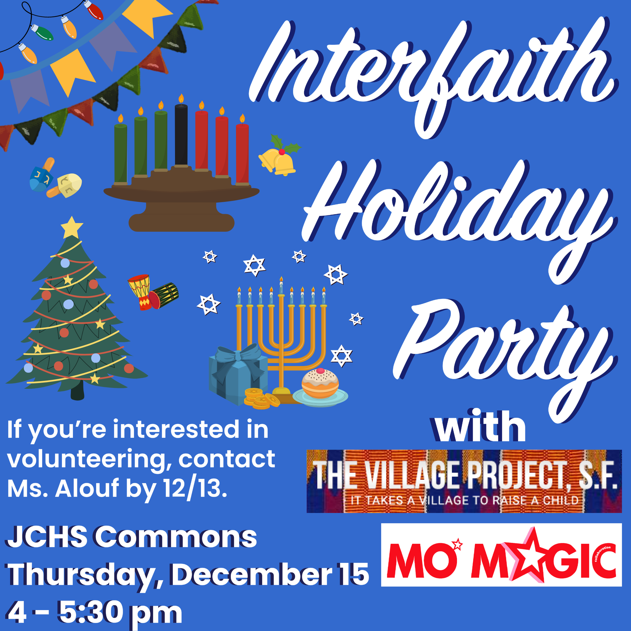 Interfaith Holiday Party | JCHS-The Jewish Community High School of the Bay