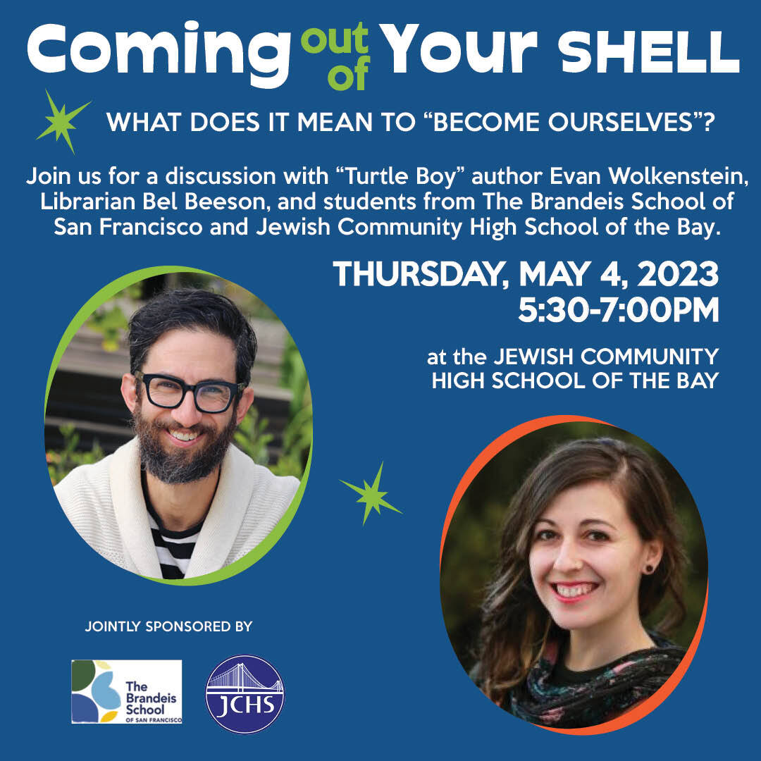 "Coming Out of Your Shell" with Evan Wolkenstein | JCHS-The Jewish ...