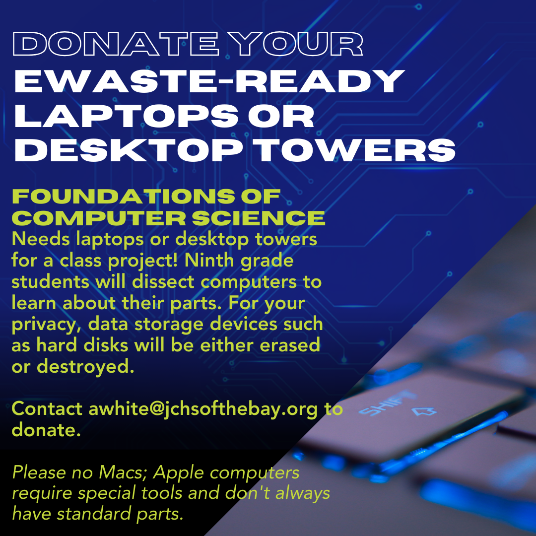 Donations for Foundations of Computer Science | JCHS-The Jewish ...